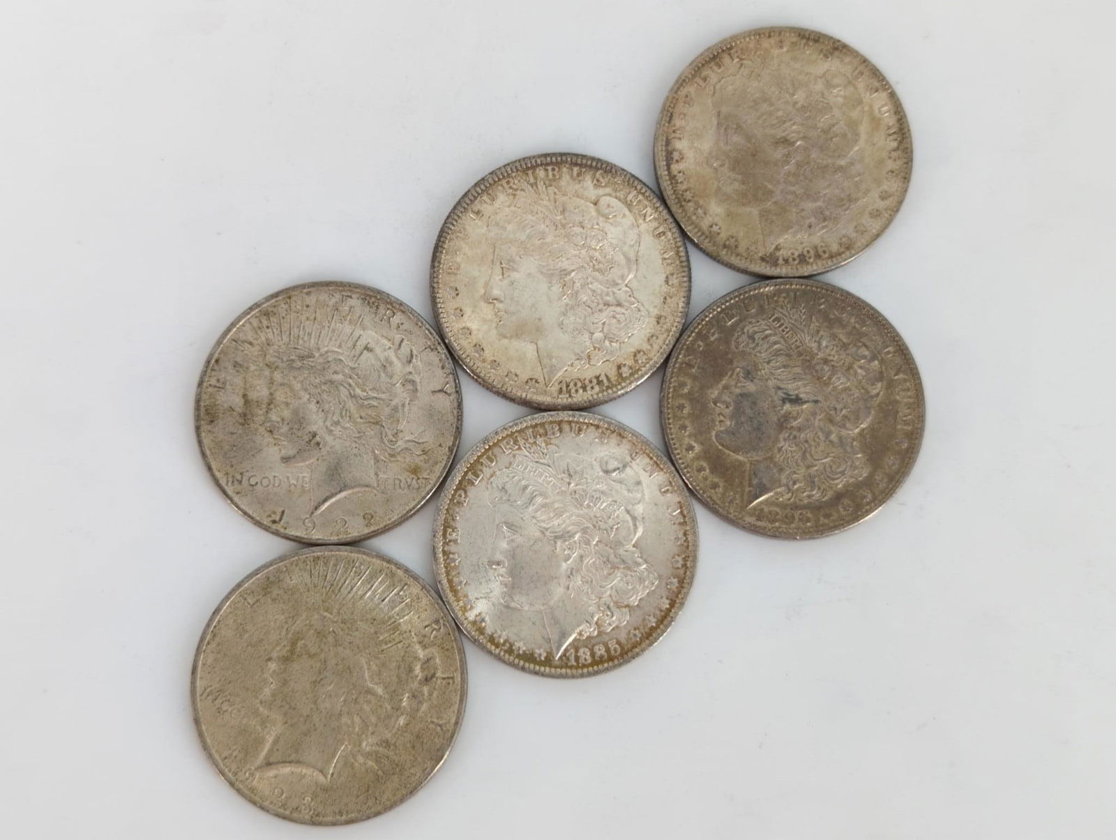 (6) U.s. Silver Dollar Coins