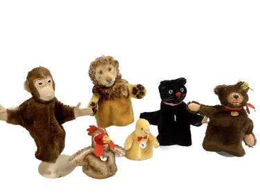 6 Vintage Steiff Hand Puppets, Rabbit - Feb 18, 2012 | Palm Beach ...