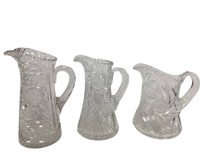 Brilliant Cut Crystal Pitchers