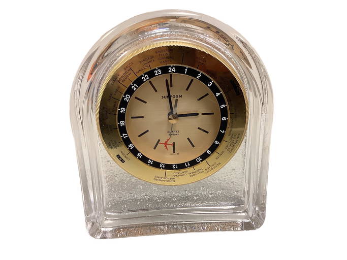 Sunform Quartz Sasaki World Time Zone Clock