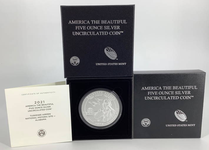 America The Beautiful (5 Oz Silver) Uncirculated Coin