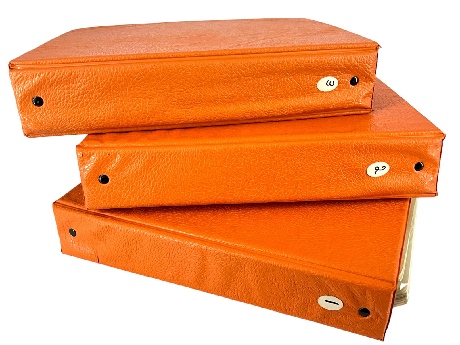 Three U.s. Stamp Plate Block Albums