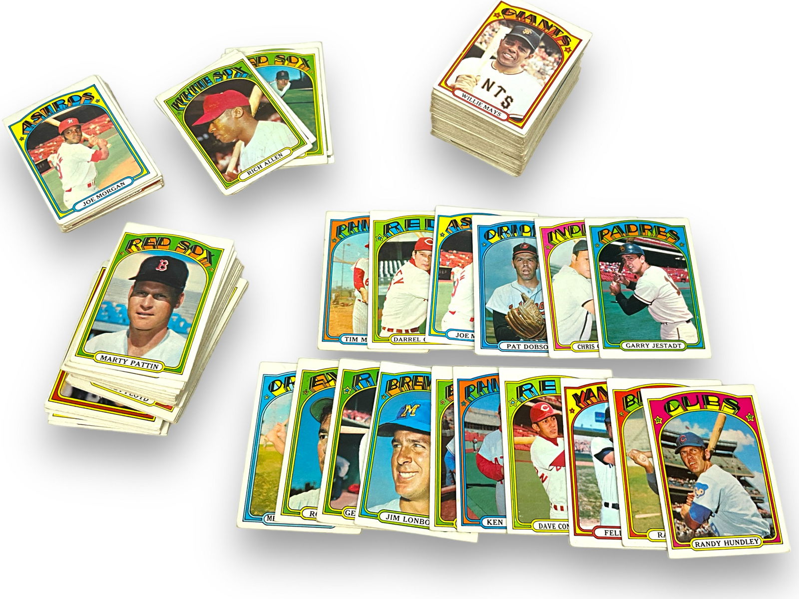 Assortment Of Topps 1972 Baseball Cards Auction