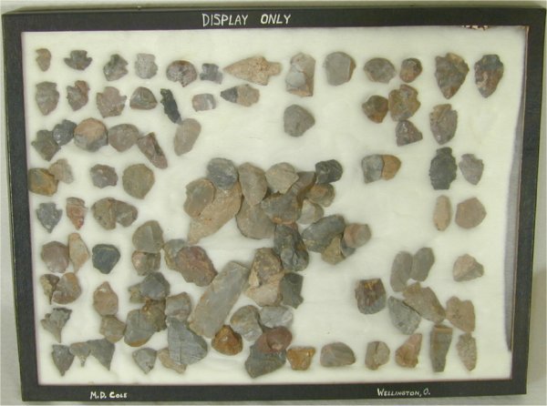 5098: LARGE DISPLAY FLINT POINTS INCL ARROWHE