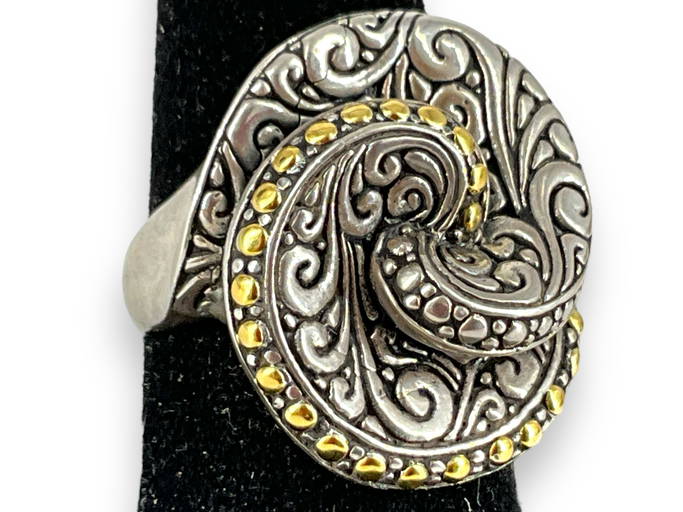 Modern Sterling Silver Ring