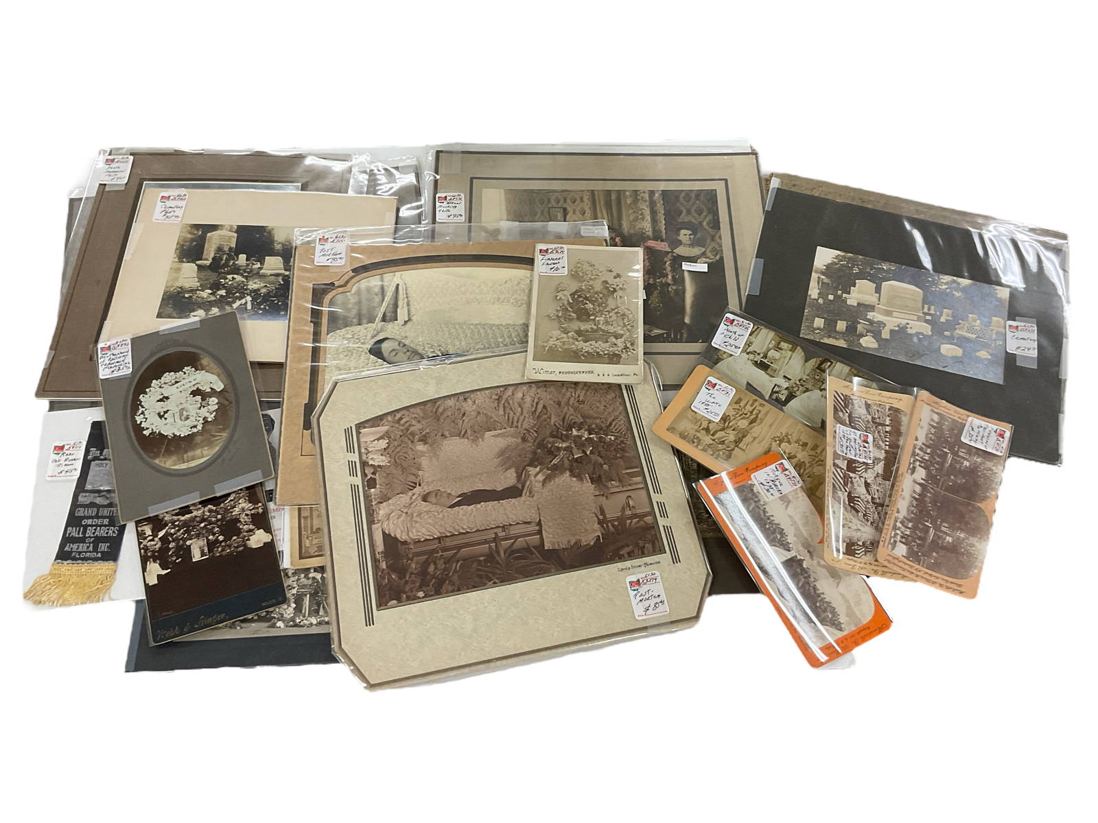 Ephemera Including Funeral And Post Mortem Auction