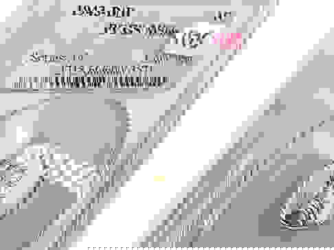 1943-d/d Double-mint Mark U.s. Lincoln Steel One-cent Coin In Slab Auction