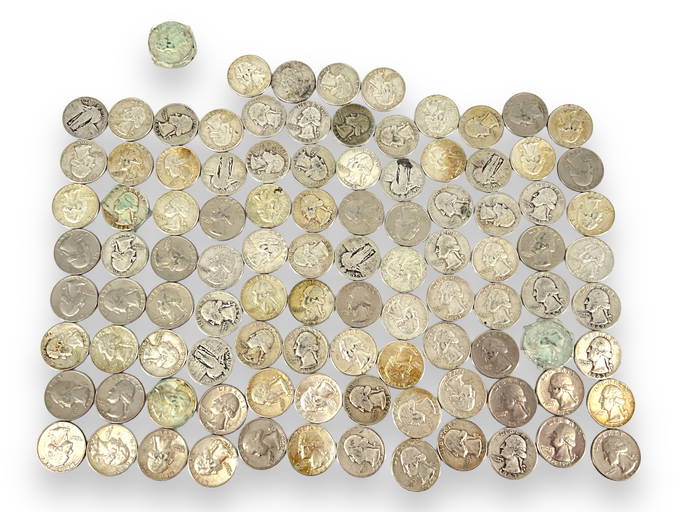 104 Assorted U.s. Quarters