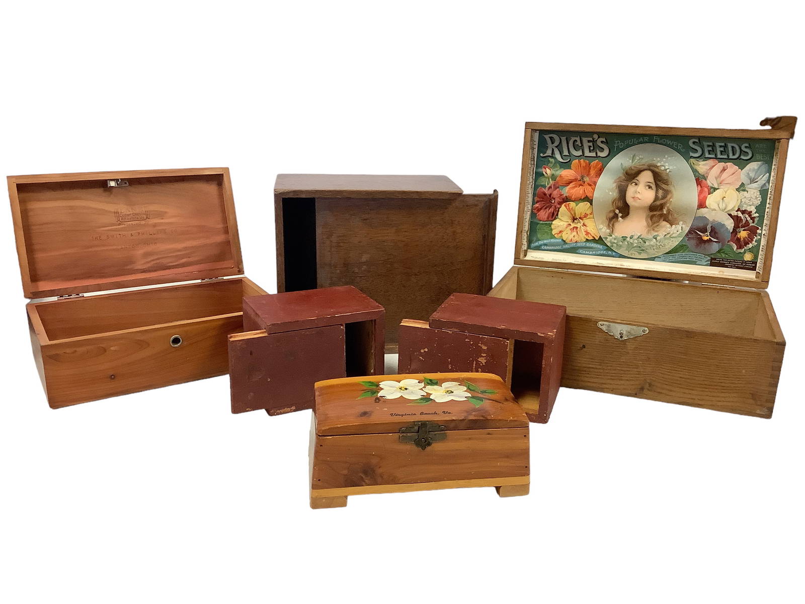 Collection Of Small Lidded Boxes/jewelry Boxes Auction
