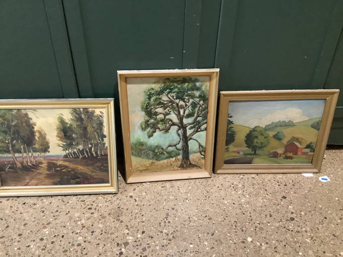 3 Framed Landscape Paintings