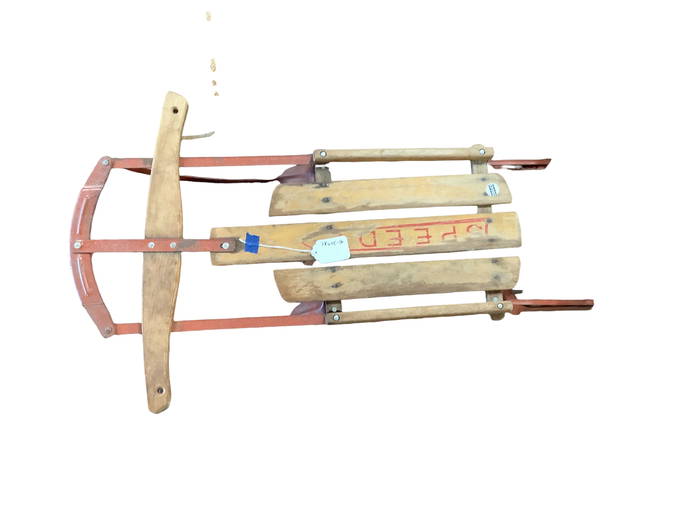 Ì Speed Ì Sled With Red Metal Rails