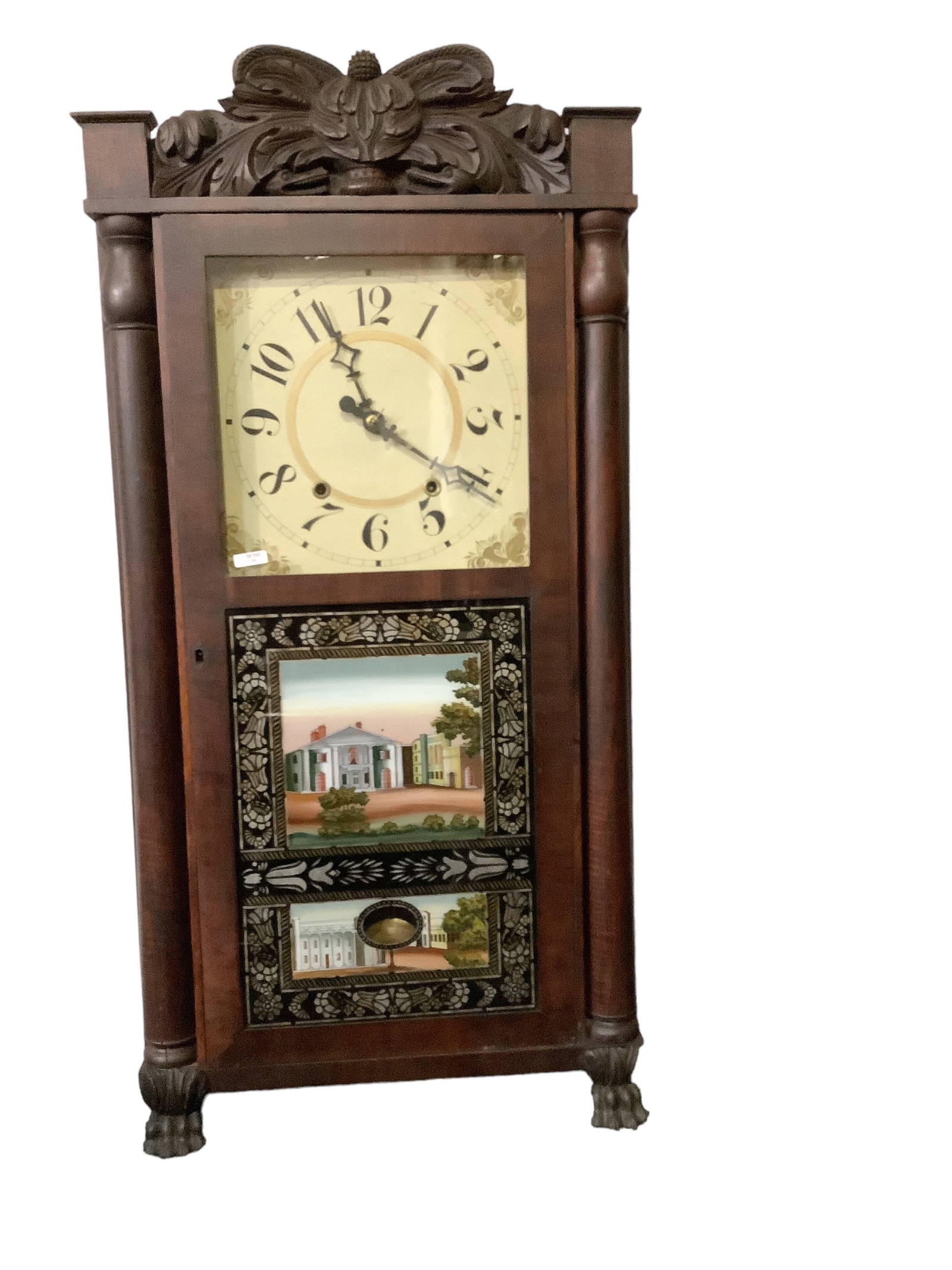 1860 Eli Terry Jr 8- Day 2 Weight Triple Decker Clock Auction