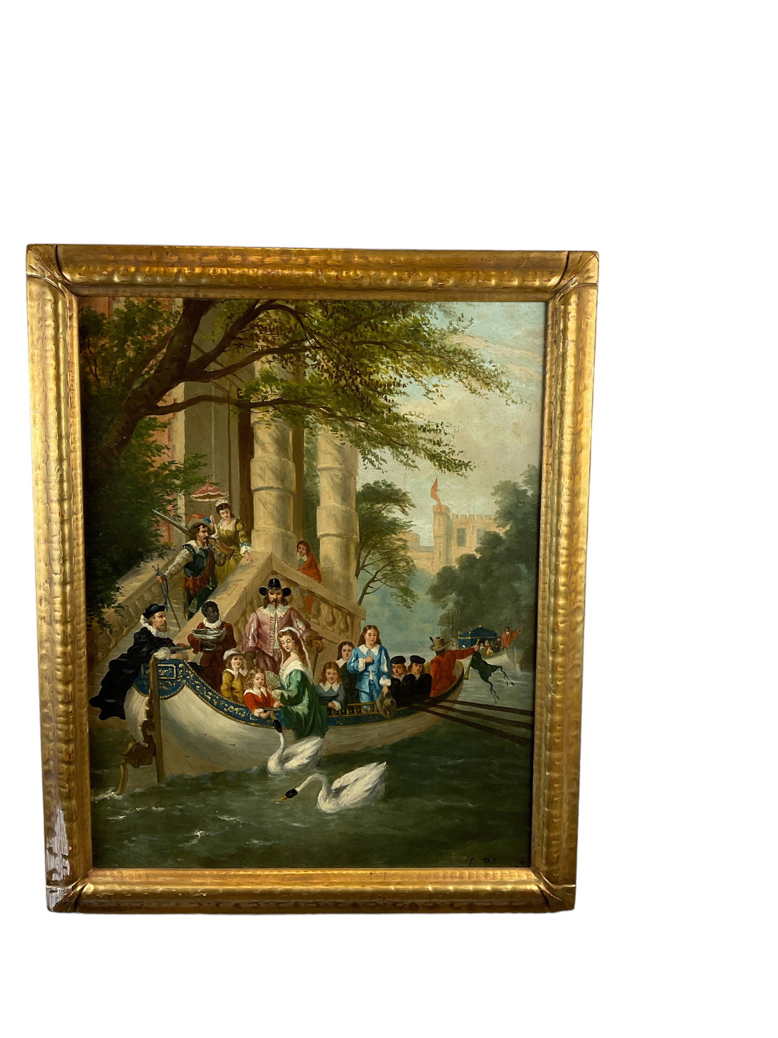 Oil On Board Painting Of King Charles I 37 X 30 In. (94 X 76.2 Cm.) Auction