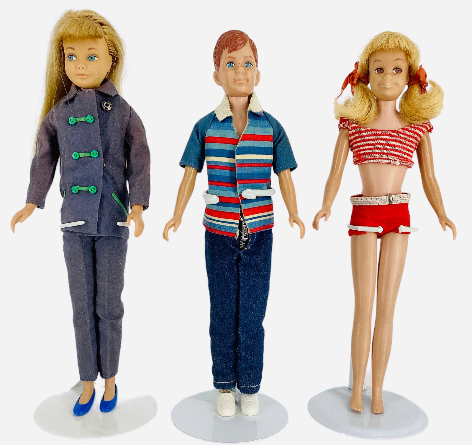 (3) Dolls Including Skipper, Ricky And Scooter Auction