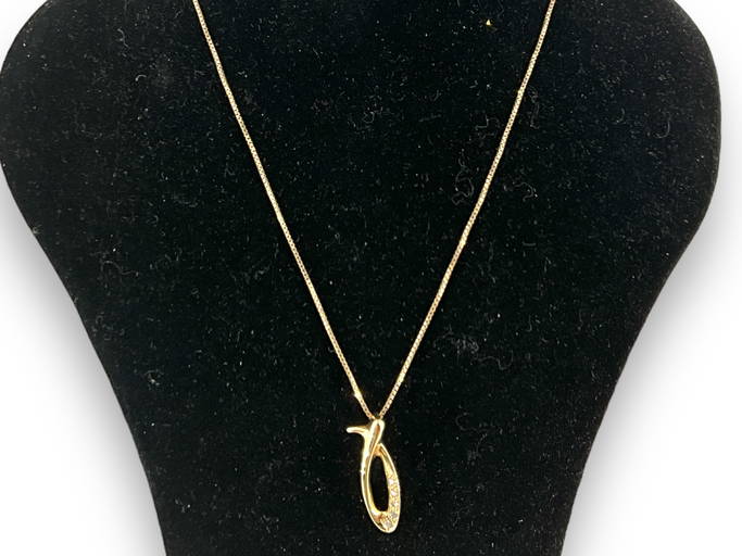 14k Diamond Sprinkle Necklace