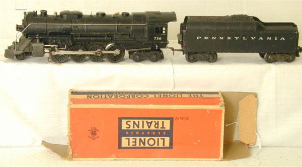 Lionel #736 Rr Loco & Tender