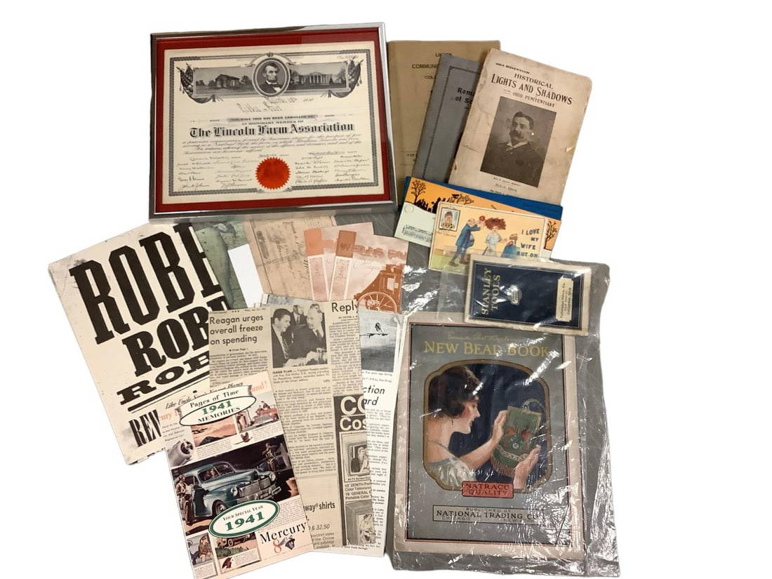 Miscellaneous Ephemera Auction