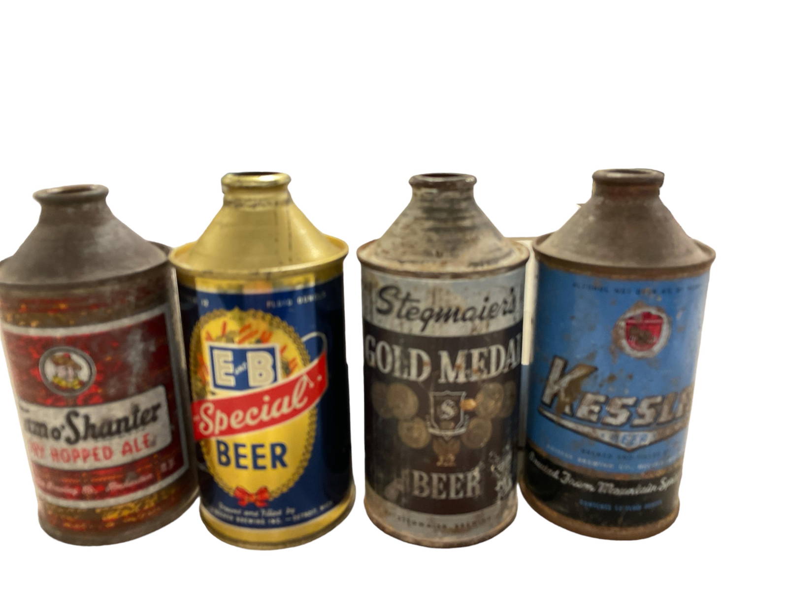 (4) Vintage Tin Beer Cans Auction