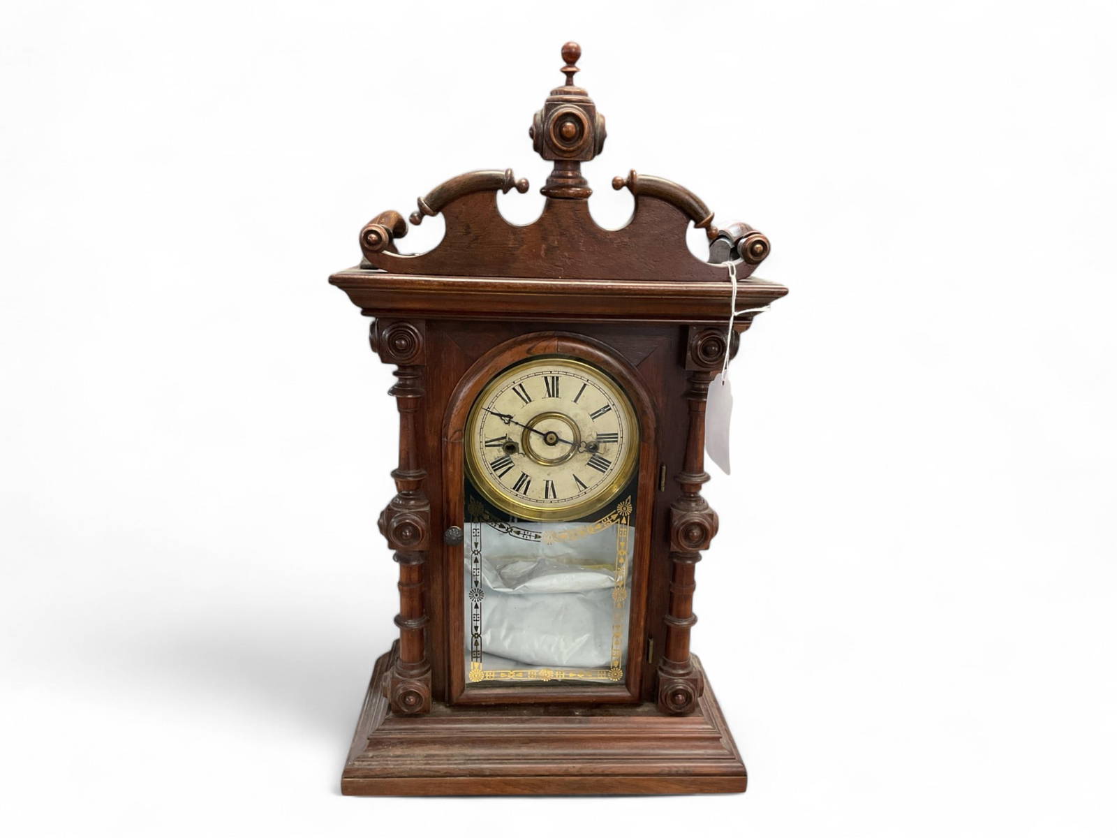 Welch Carey Eight Day Victorian Shelf Clock** 21" H X 12.5" W Auction