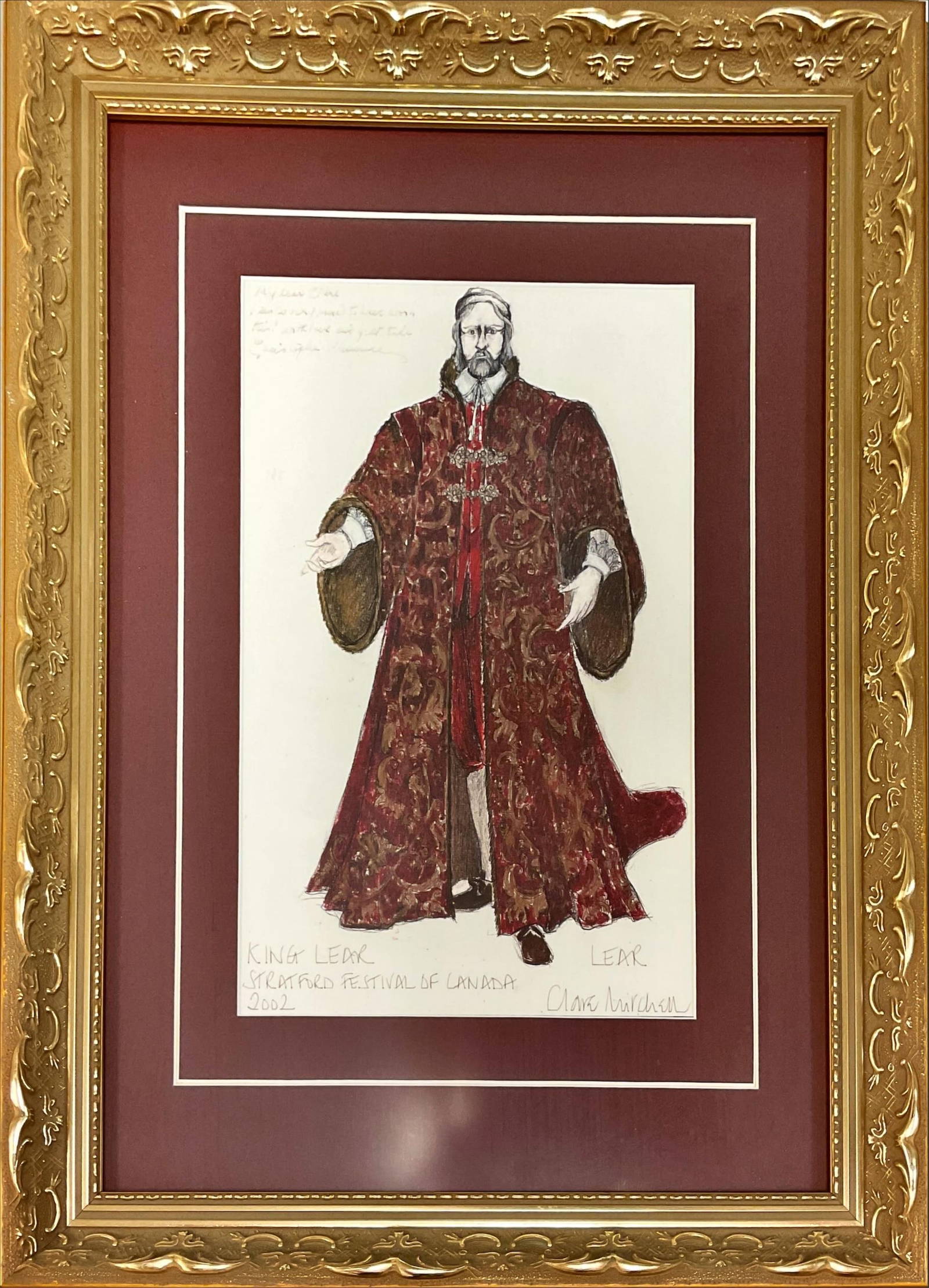 Picture Of A Costume Of King Lear For Christopher Plummer Measures 15 ...