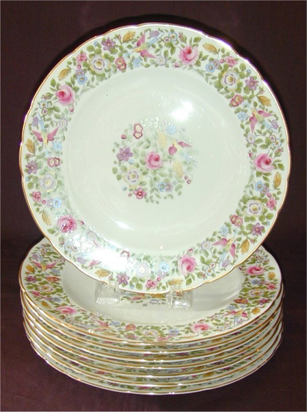 5020: Set (8) English Royal Crown Derby Service Plates