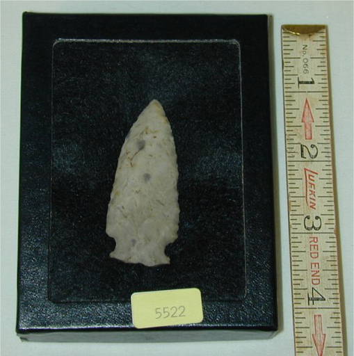 5522: Rare Fracture Base Point Flintridge Flint 2 1/4"