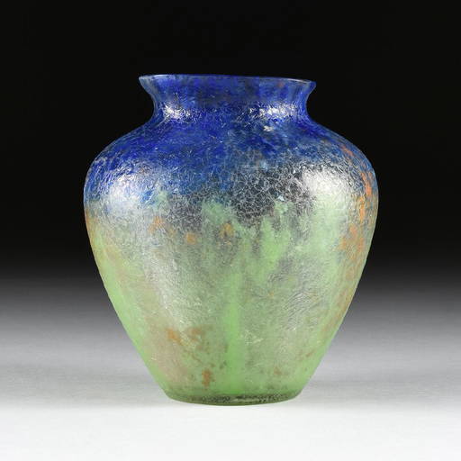 A Monart Cased Glass Vase Designed By Salvador And Paul
