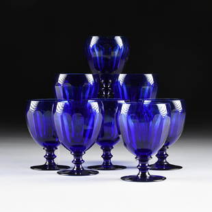 Georgian / Regency Cobalt Blue Blown Glass Bowls