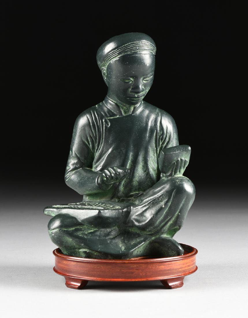 A VINTAGE CHINESE STYLE POLYCHROME COMPOSITION