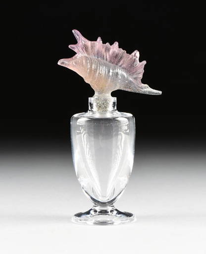 A Conch Shell Perfume Bottle, Daum, France, 20th