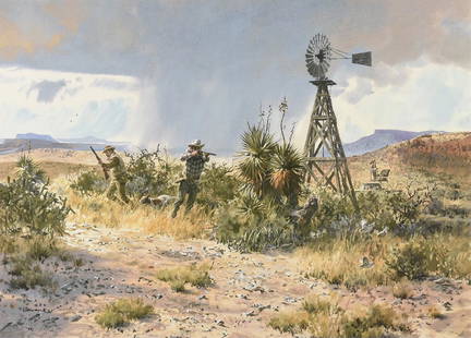 John P. Cowan (1920 2008) In The Broomweed, Offset