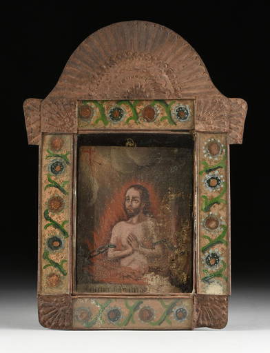 A GROUP OF TWO SPANISH COLONIAL PAINTED RETABLOS, - Nov 13, 2021 ...