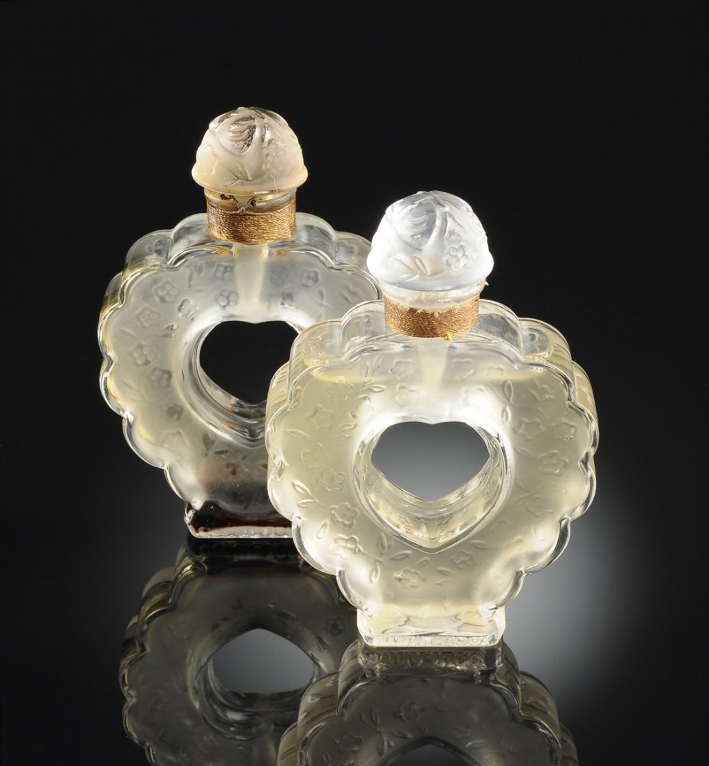 A PAIR OF LALIQUE CRYSTAL "COEUR-JOIE" PERFUME BOTTLES, - May 15, 2016 ...