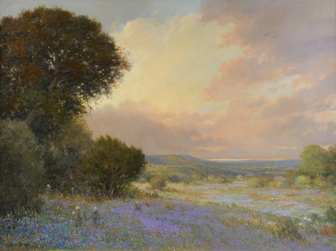 JOHN BARGER (American/Texas b. 1953) A PAINTING, "Texas