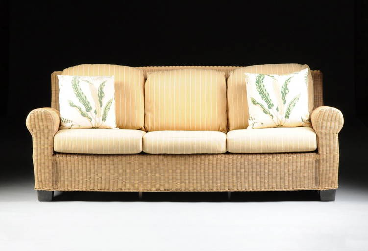 A Veneman Collections Woven Polymer Wicker Outdoor