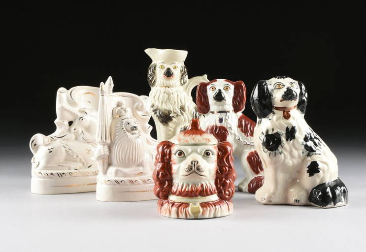 A Group Of Six Ceramic Animal Figures,