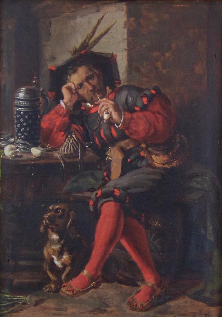 19th c. German tavern scene by Anna Barth