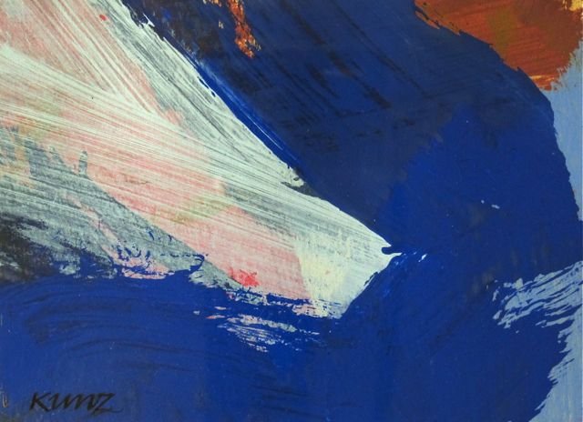 Donald Kunz, small abstract expressionist painting