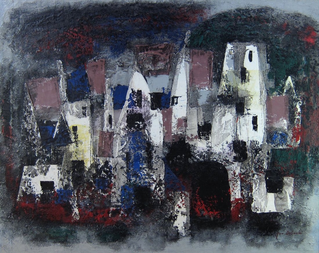 Jun Dobashi, Japanese abstract oil painting