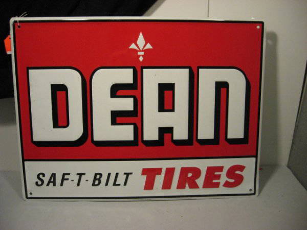 483: DEAN SAF-T-BILT TIRES SIGN - Mar 31, 2007 | ANN & CO. in NY
