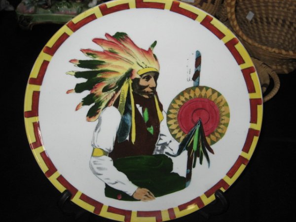 22: FENTON INDIAN CHIEF PLATE. FRANK BEARDMORE & CO.