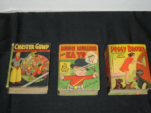 Chester Gump,moon Mullins, Peggy Brown Big Little