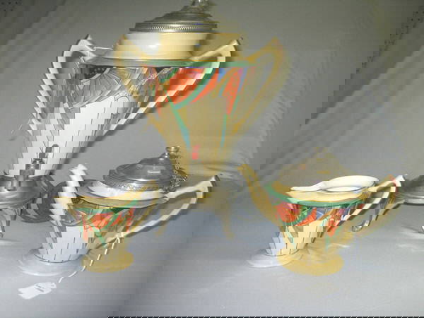 3 Pcs.deco Royal Rochester "royalite" Tea Set