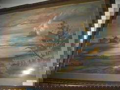 19TH C. KARL HEFFNER O/B SEASCAPE W/ BOATS - Apr 10, 2022 | Ahlers ...