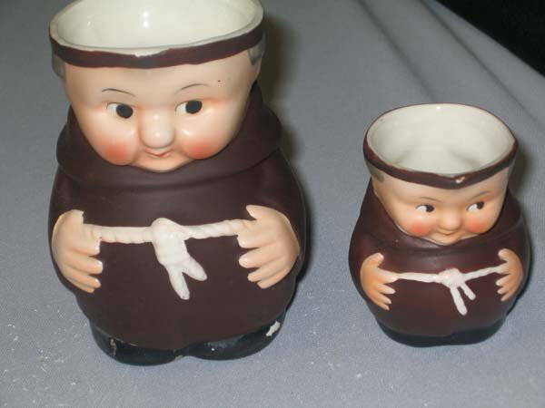 2 Goebel Monk Creamers
