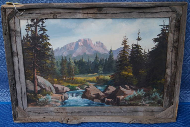 Wyoming Art Oil On Canvas Lanell Foote One Of A Kind