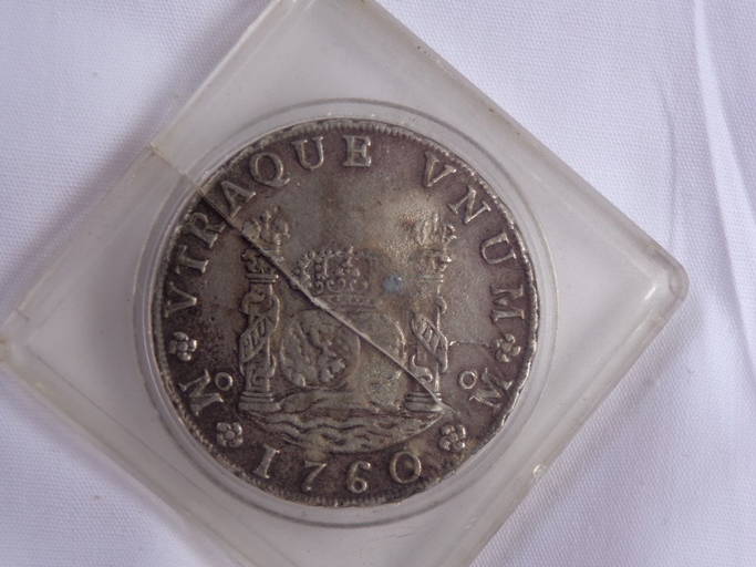 Mexico Spanish Colonial 1760 Vtraque Vnum Silver Coin