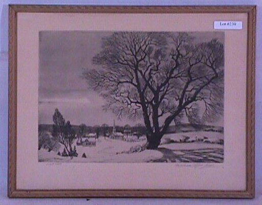 William Maclean Etching Silent Night