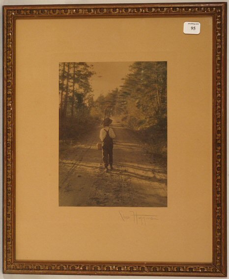 95: Chas. R. Higgins - Untitled Boy With Fishing Pole