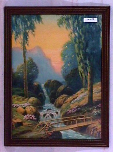 R Atkinson Fox By A Waterfall